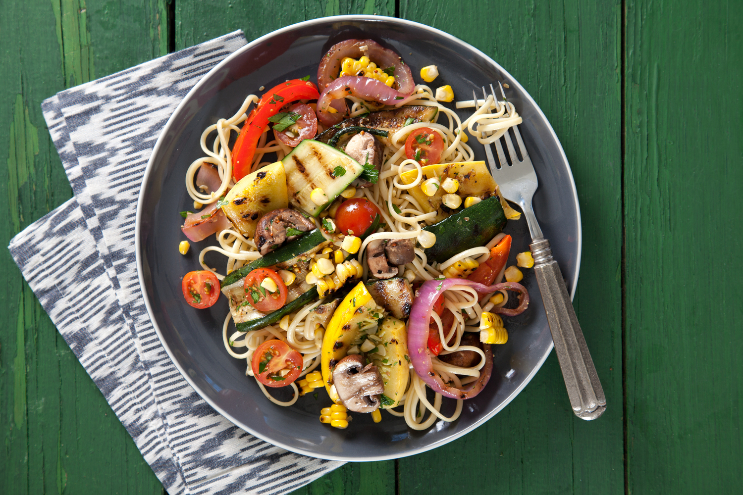 Grilled Veggie-Pasta Toss