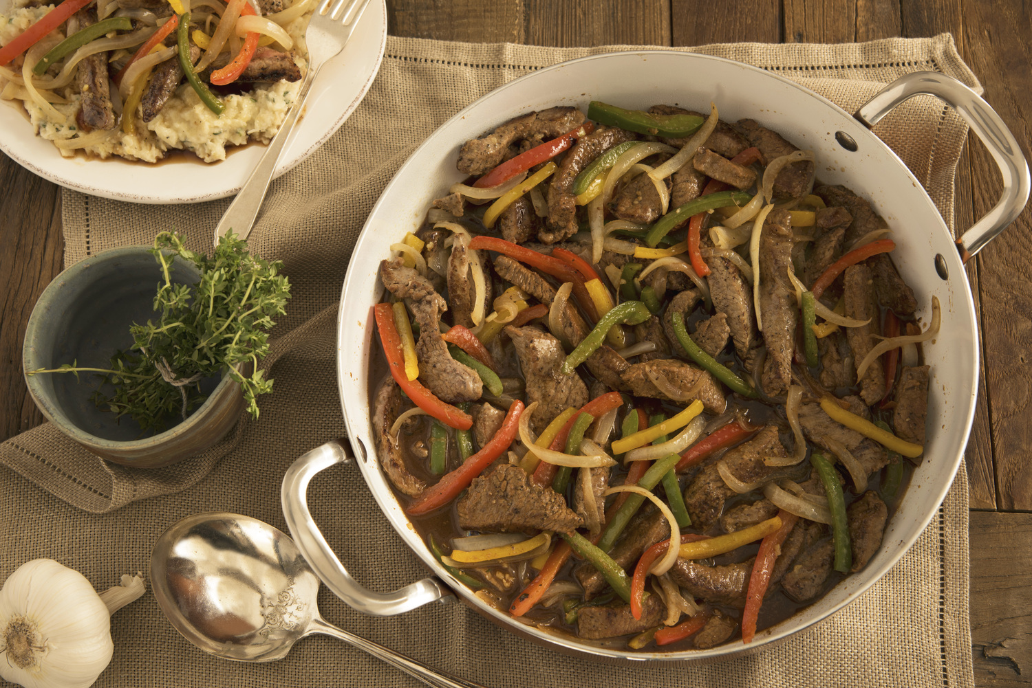 Balsamic-Garlic Beef Tips