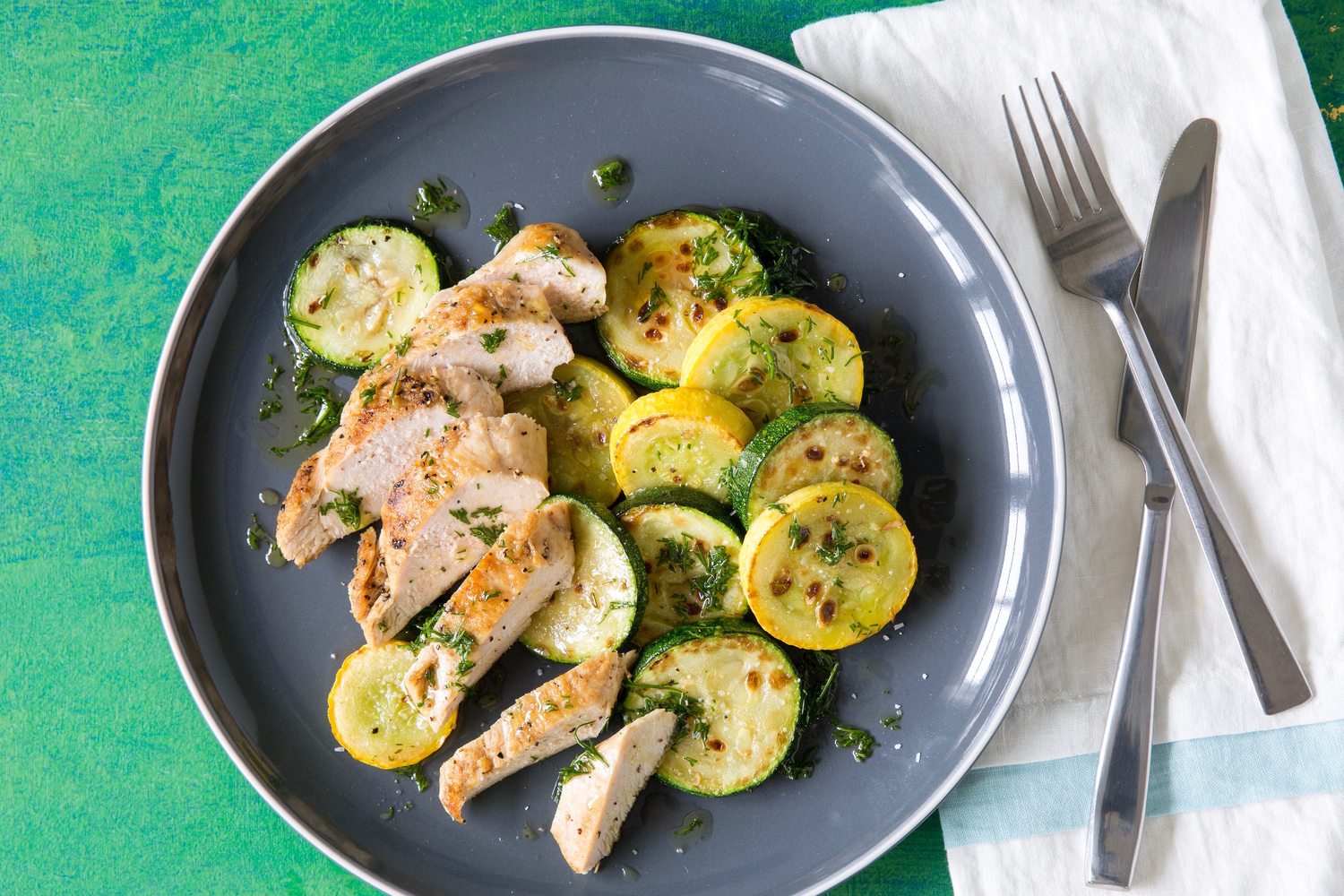 Chicken and Zucchini with Dill