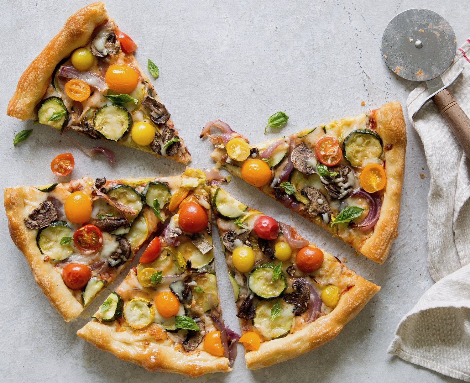 Garden Vegetable Pizza