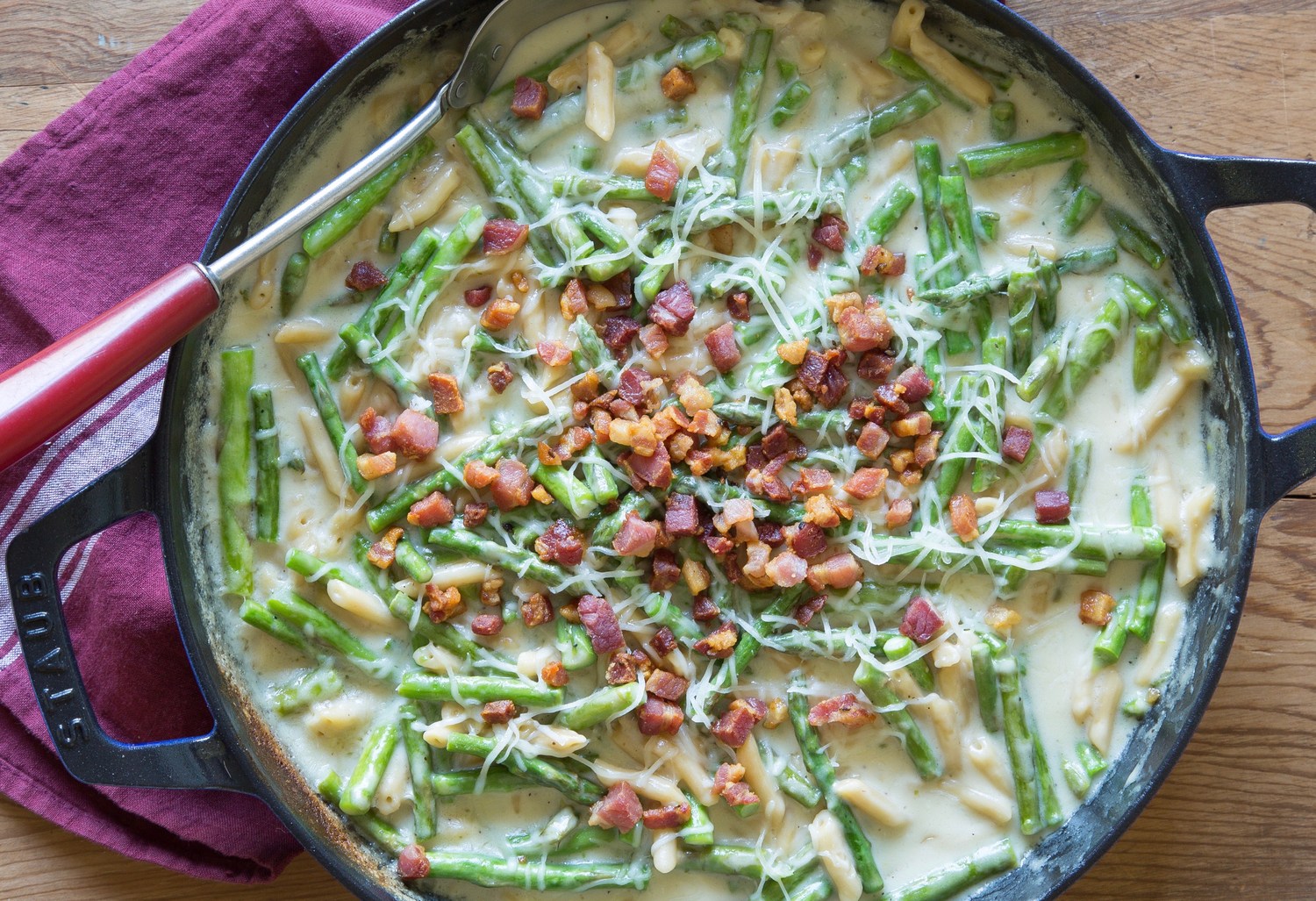 Spring Skillet Mac and Cheese