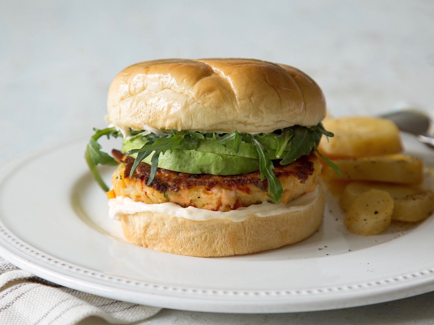 Lemony Salmon Burgers