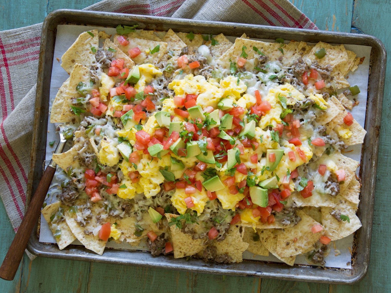 Sausage and Egg Breakfast Nachos