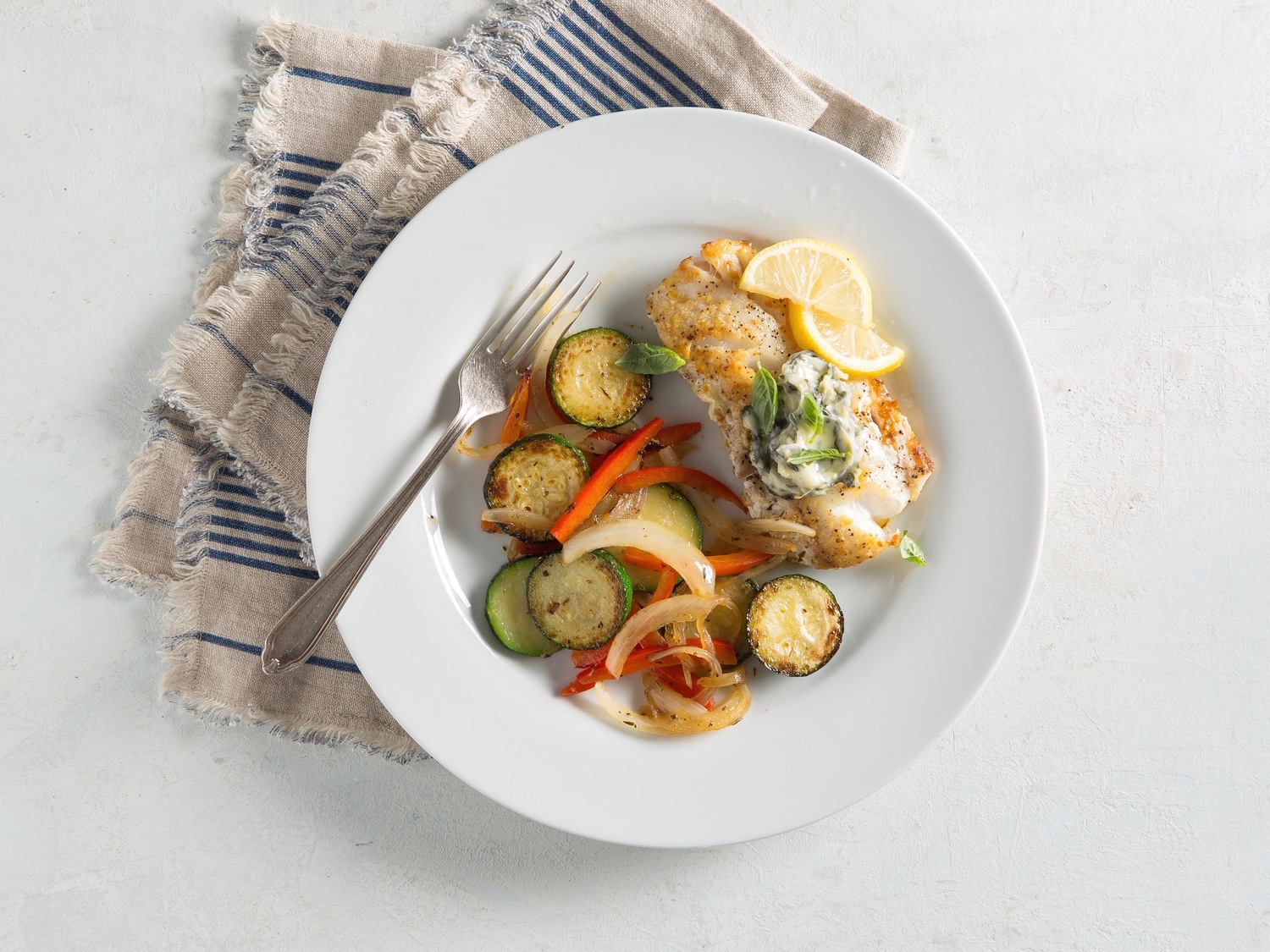 Lemon-Basil Cod