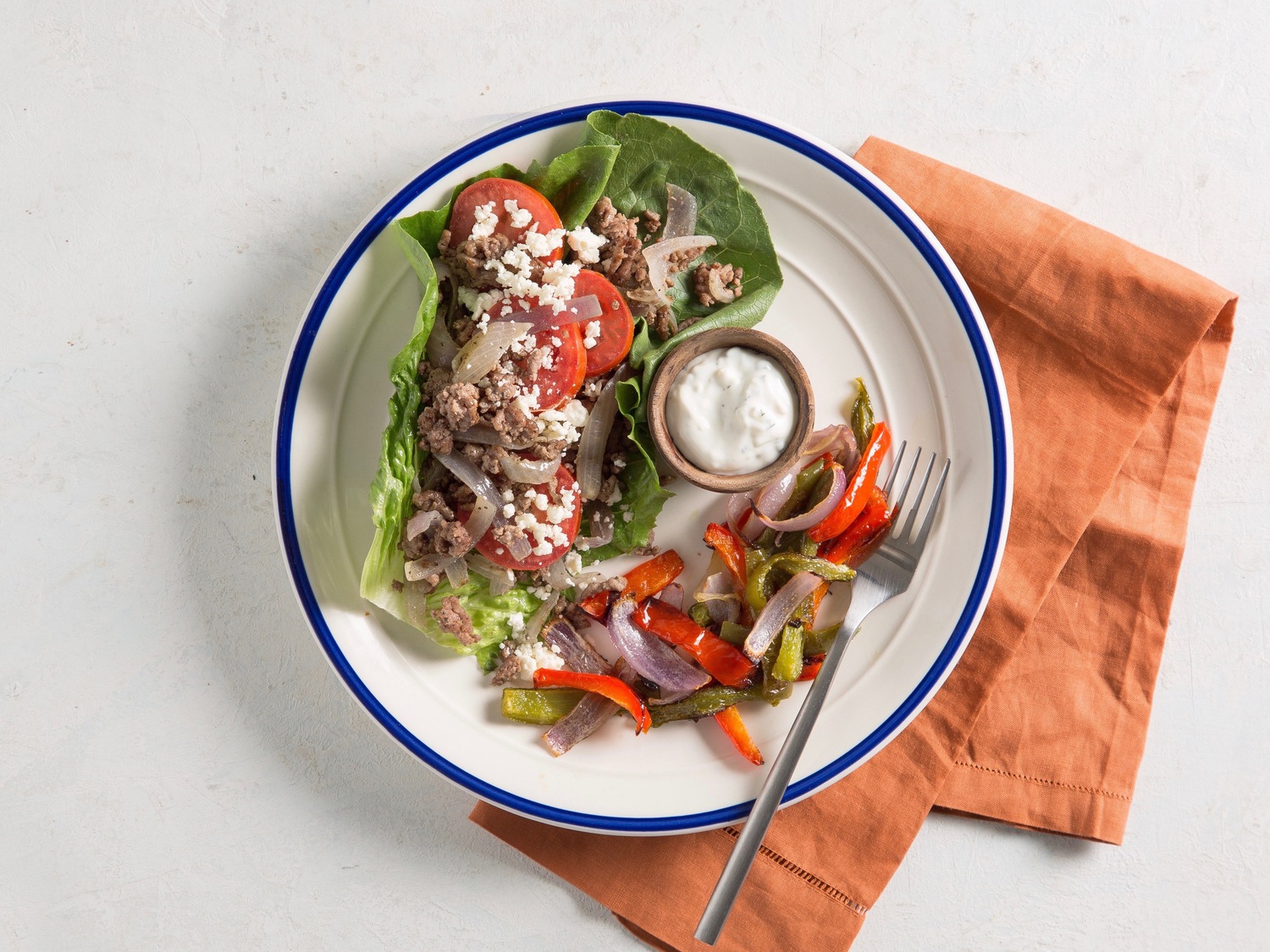 Greek Gyro Lettuce Wraps