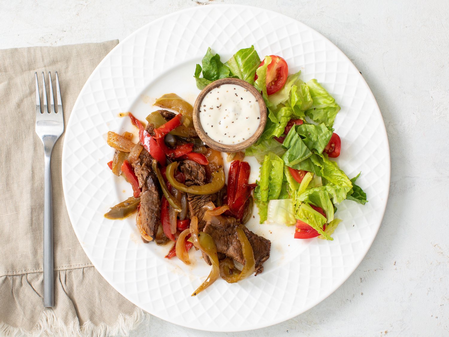 Balsamic-Garlic Beef Strips