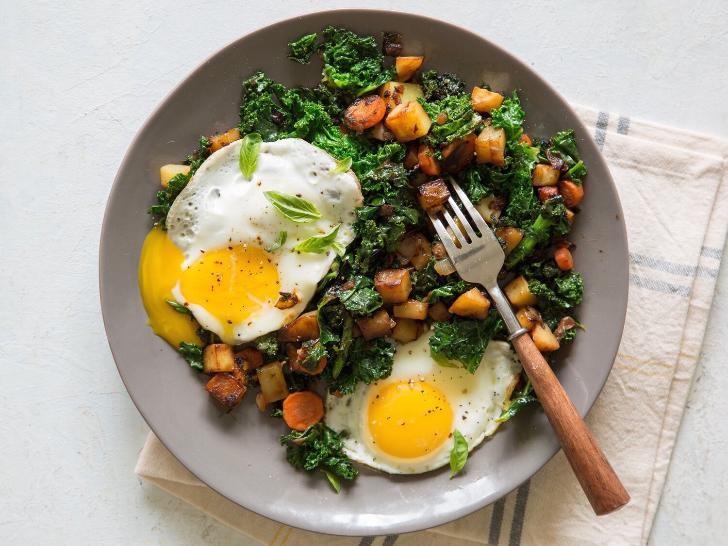 Carrot, Kale, and Potato Hash