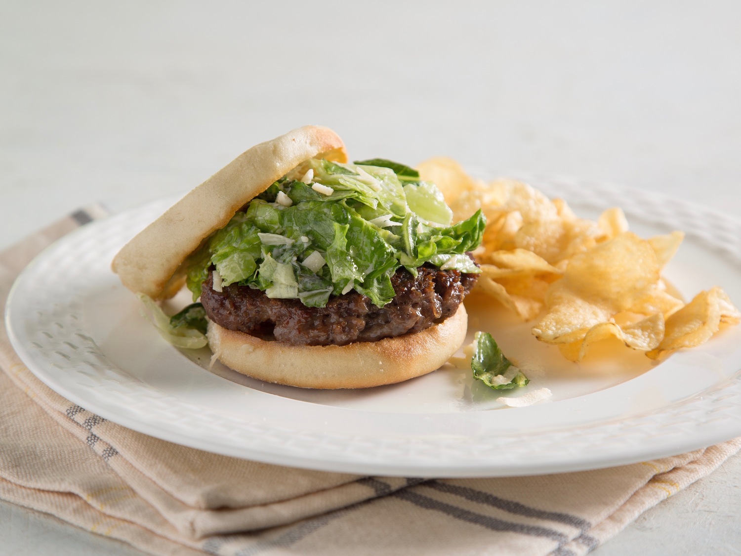 Grilled Caesar Burgers