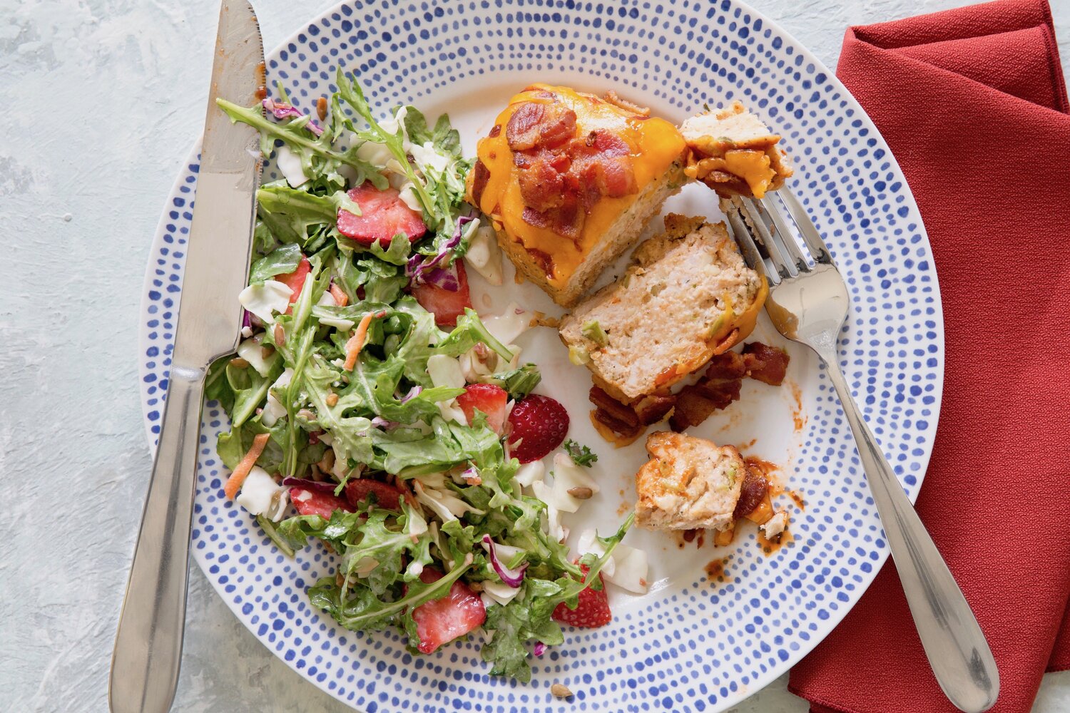 Mini Bacon-Barbecue Turkey Meat Loaves